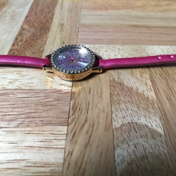 Disney | Accessories | Tinkerbell Pink Sparkly Watch Wthin Band | Poshmark